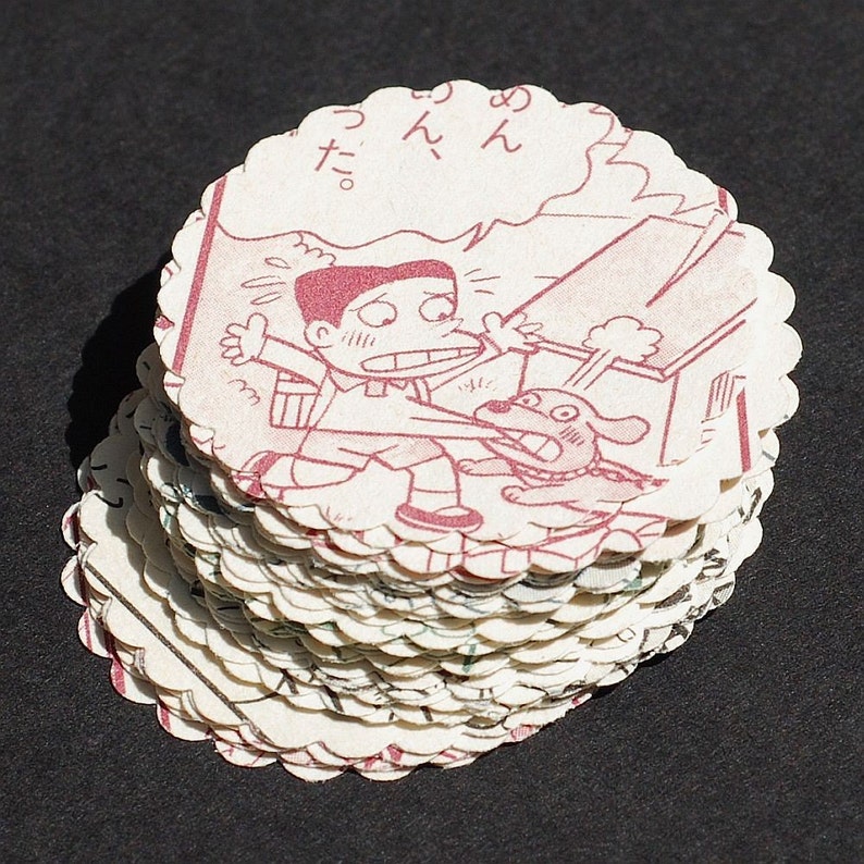 Japanese Comic Book Paper Circles Manga paper circles | Etsy