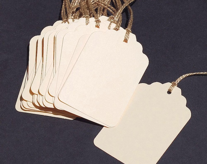 Blank Gift Tags 25 DIY Wedding Favor Tags Plain Paper Tags - Etsy