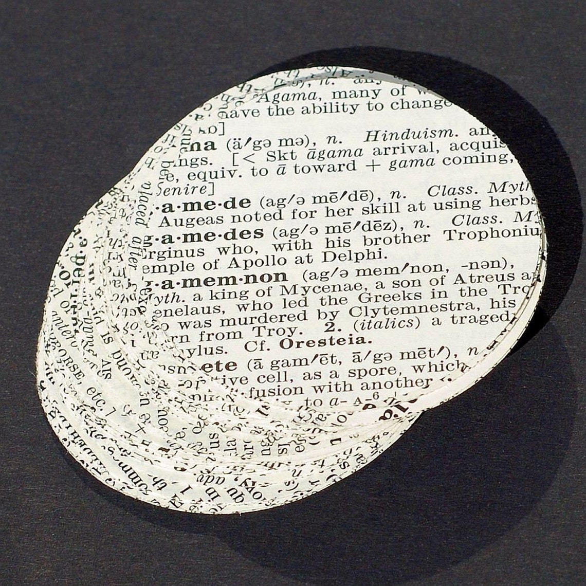 Dictionary Paper Circles 100 Dictionary Circle Cutouts - Etsy