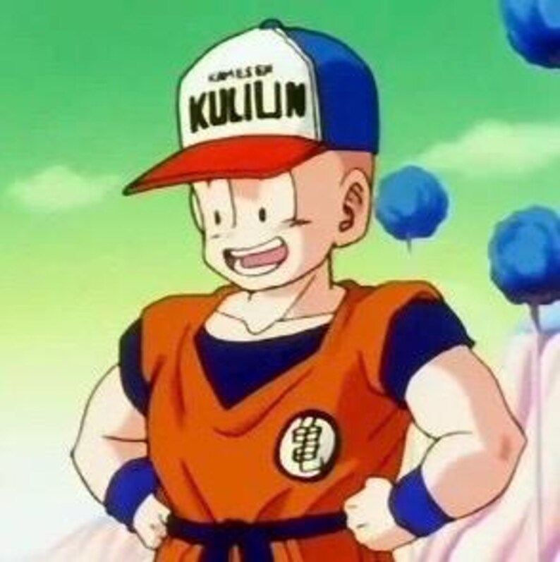 Dragon Ball Z Retro Anime Trucker Cap - Kamesen Kulilin Krillin Hat ...