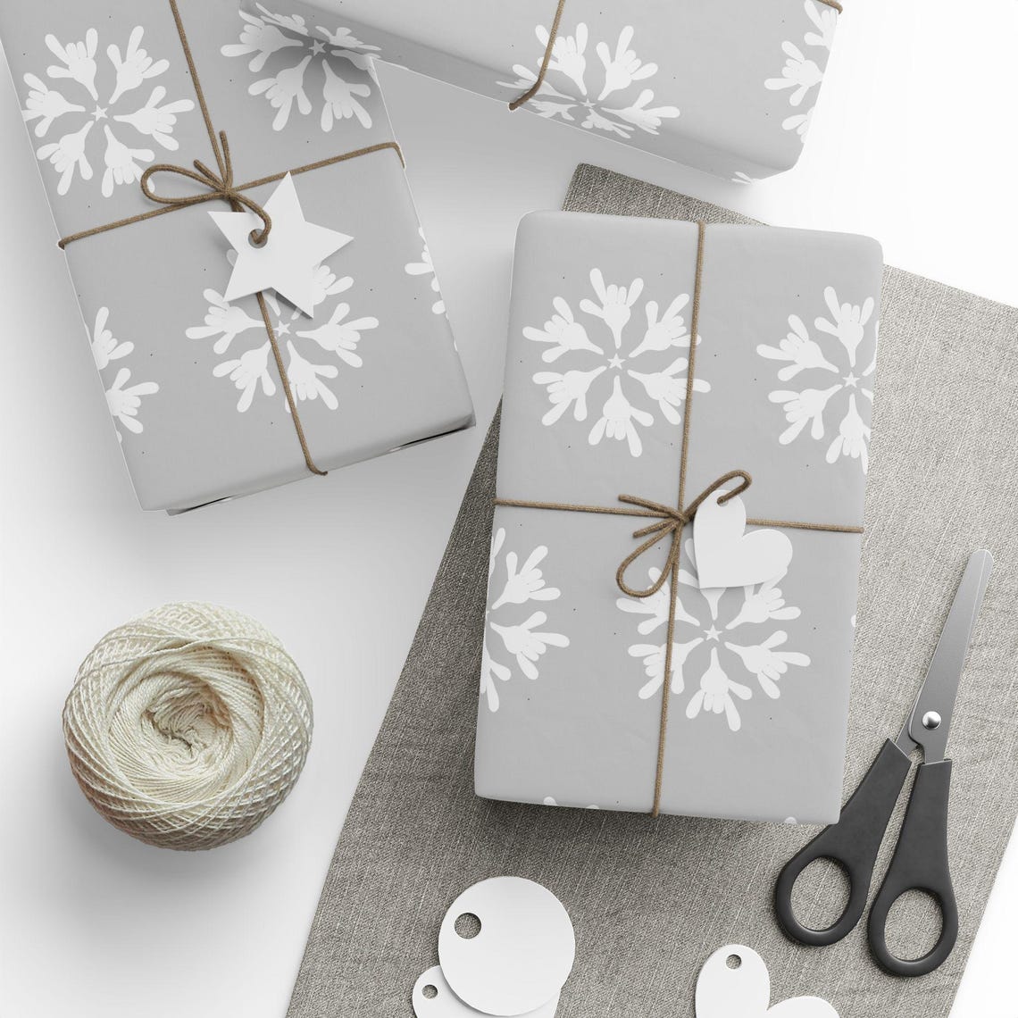 ASL I Love You Wrapping Paper: Book & Stars Pattern - Etsy