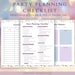 Party Checklist Printable, Party Planning Checklist, A4, Printable ...