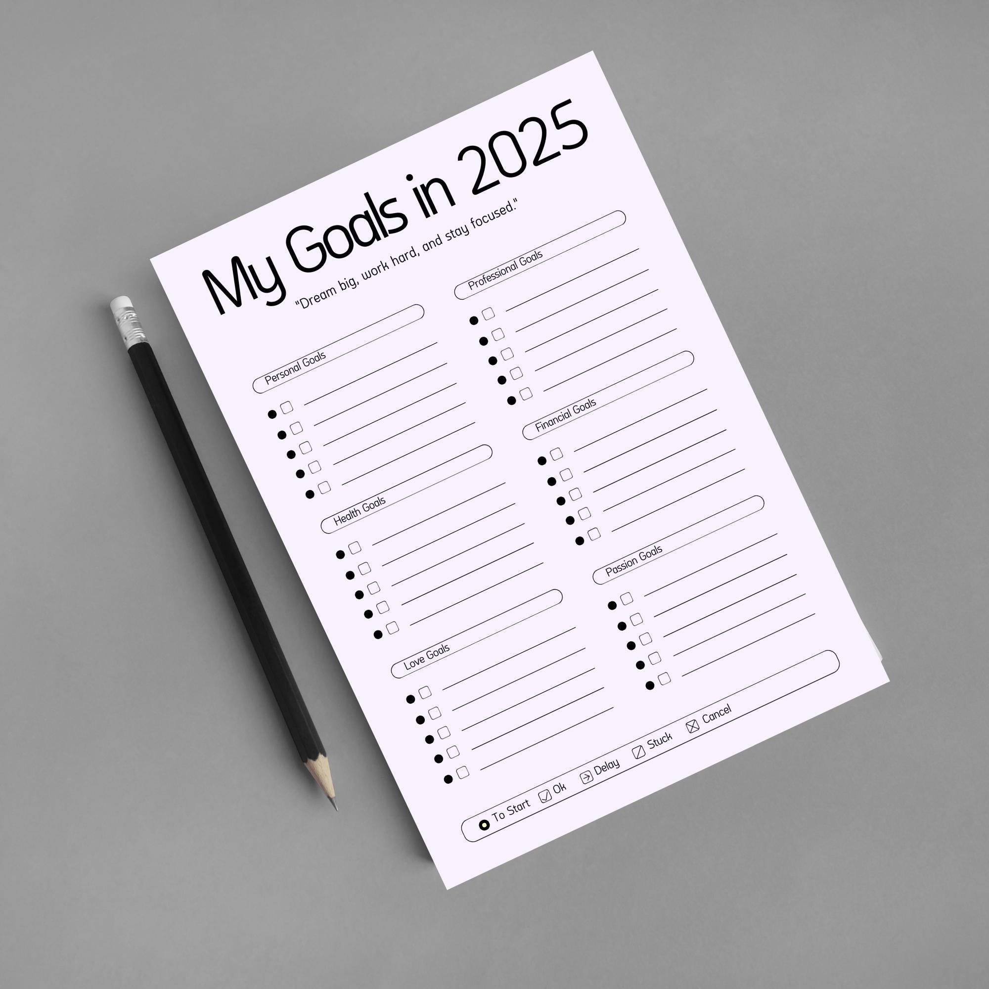 My Goals in 2025 Planner 2025 Goals Template Printable Goal Setting ...
