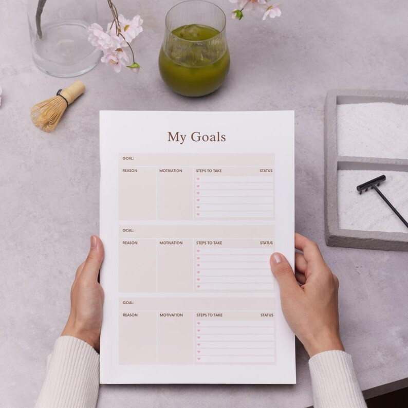 My Goal Planner Template Goals Template Goal Planner Minimal Goal ...