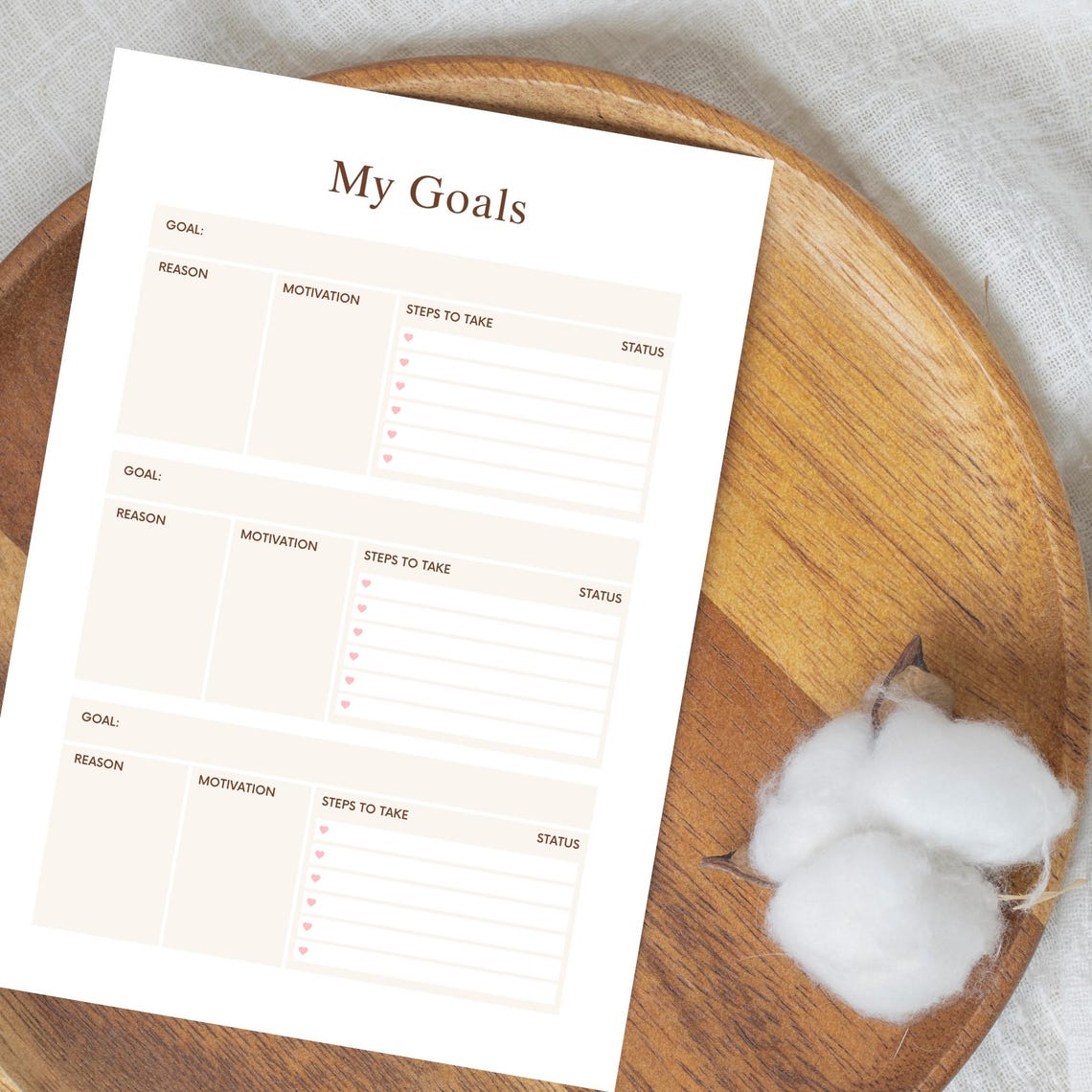 My Goal Planner Template Goals Template Goal Planner Minimal Goal ...