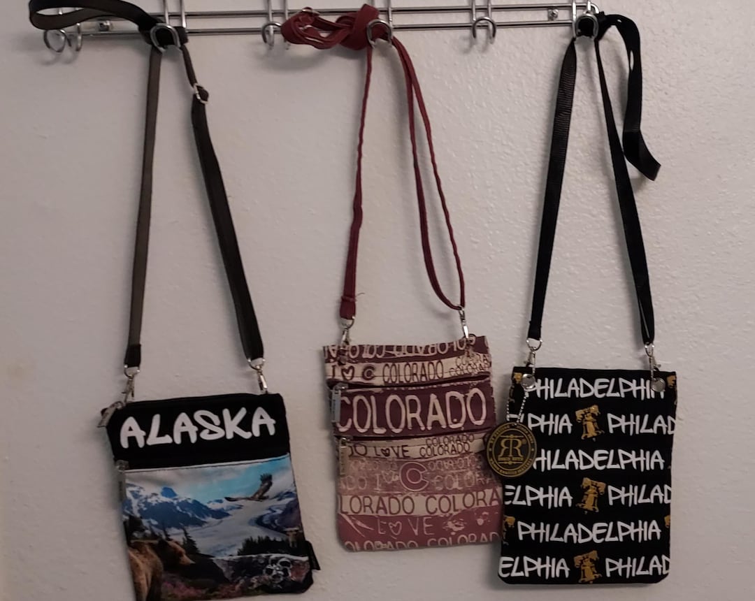 Robin Ruth Alaska ,colorado, Philadelphia Canvas Graphic Crossbody ...