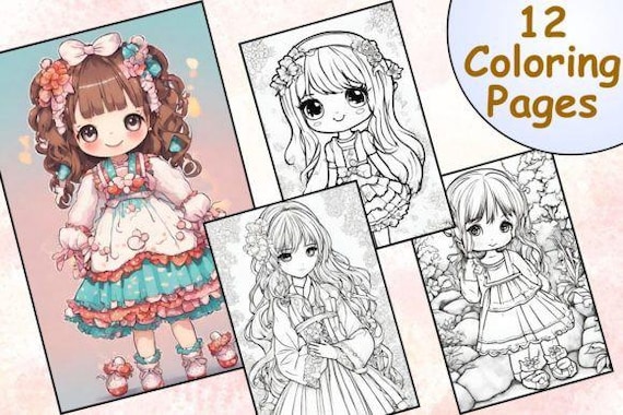 Anime Coloring Pages The Doll Palace