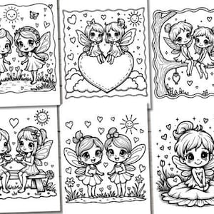 Enchanting Flower Fairy Coloring Page | Printable Fairy Coloring Sheet ...