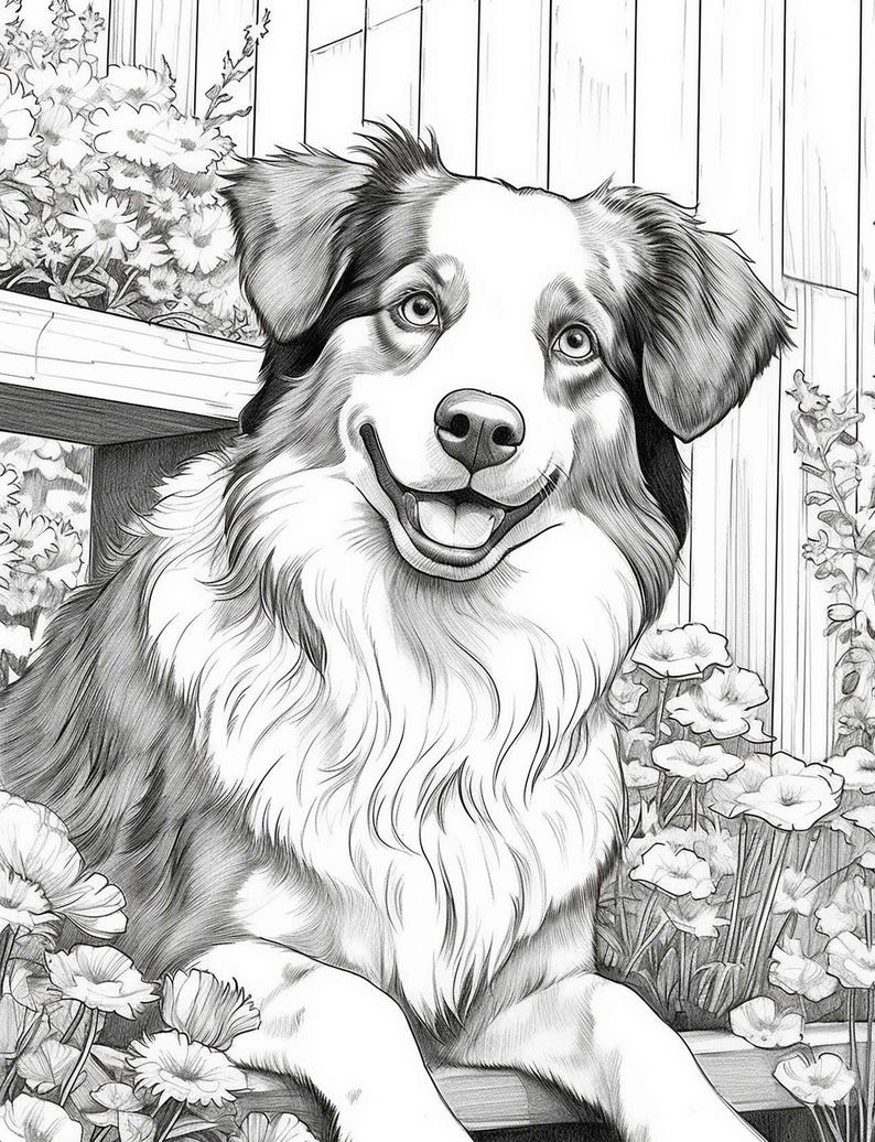 Dog Coloring Pages: 30 Printable Puppy Designs (PDF Download) - Etsy