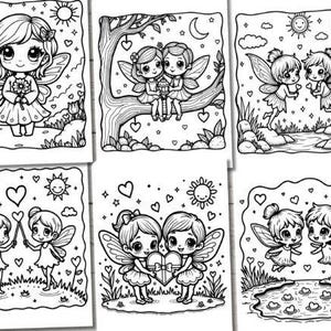 Enchanting Flower Fairy Coloring Page | Printable Fairy Coloring Sheet ...