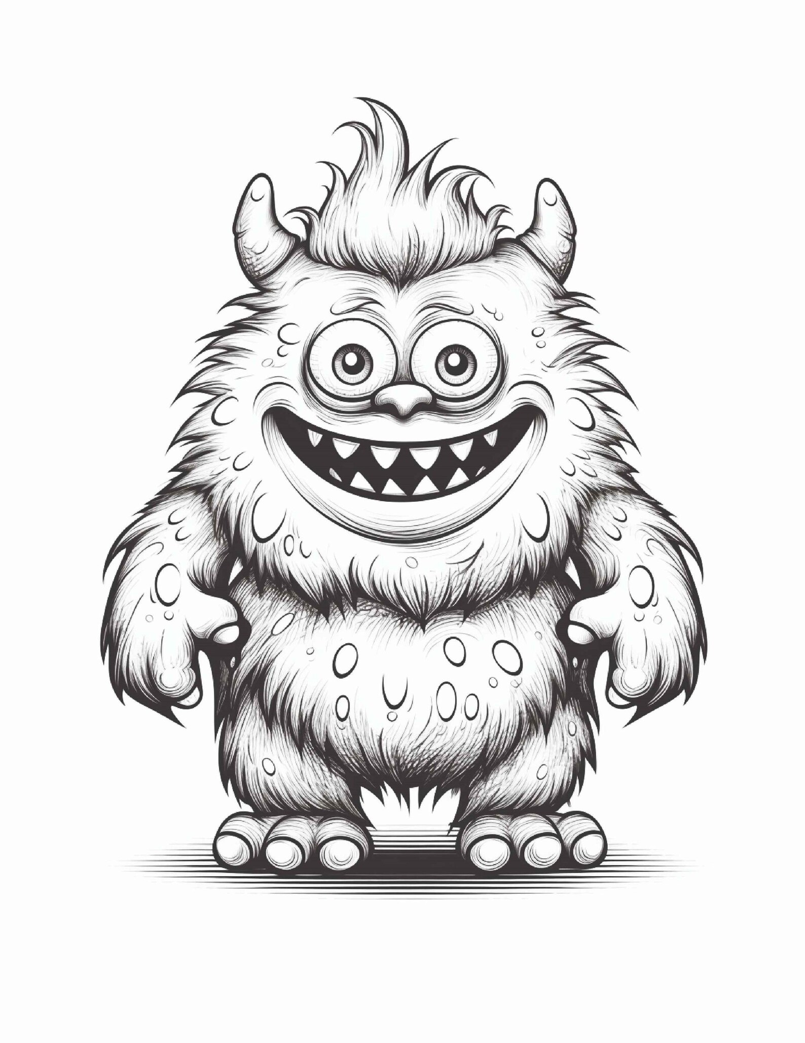 Halloween Coloring Pages | Printable Spooky Monsters for Kids, Teens ...