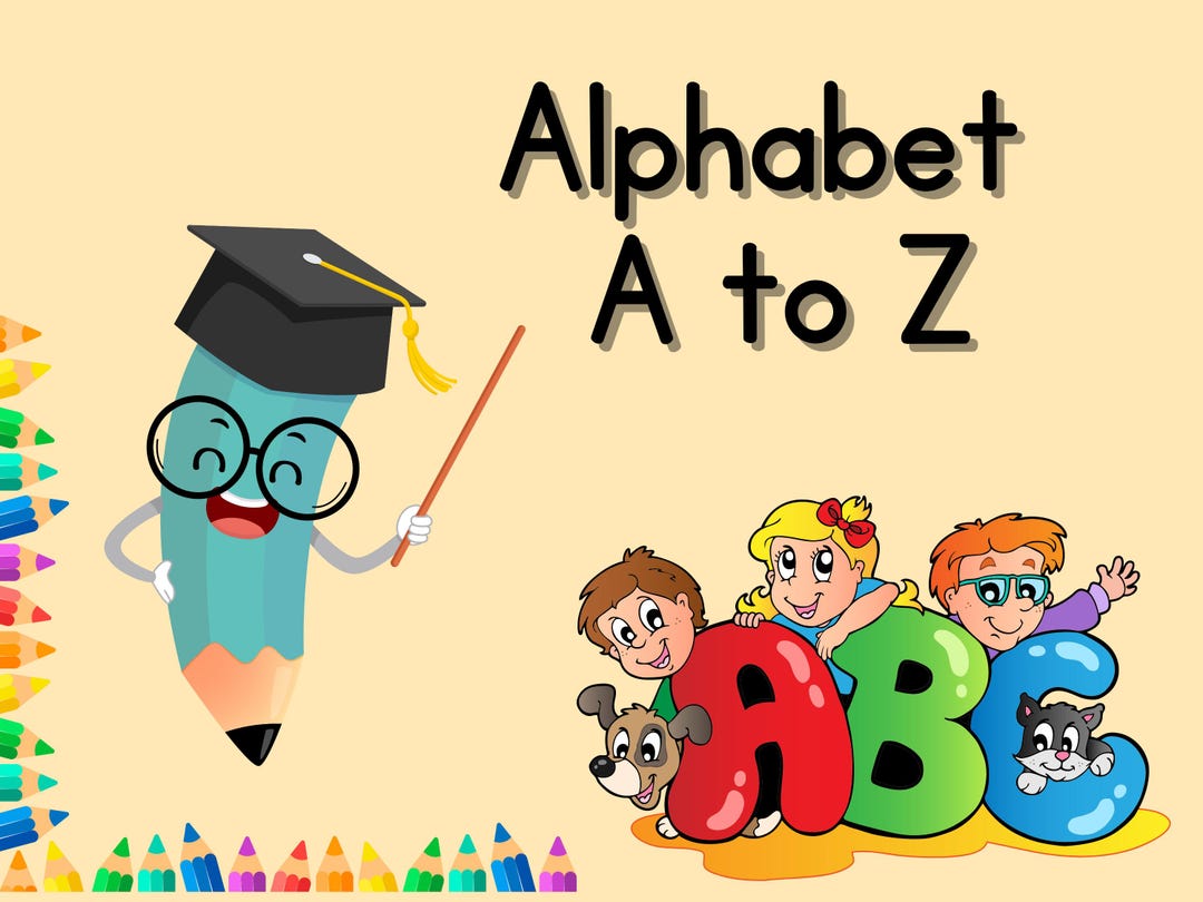 Alphabet for Kids in Pictures - Etsy