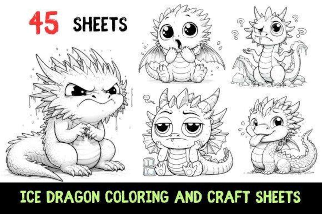 Little Dragons Coloring Pages | 8 Cute Printable Dragon Designs for ...