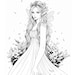 Fairy Princess Coloring Page: Floral Fantasy Art (PDF) - Etsy