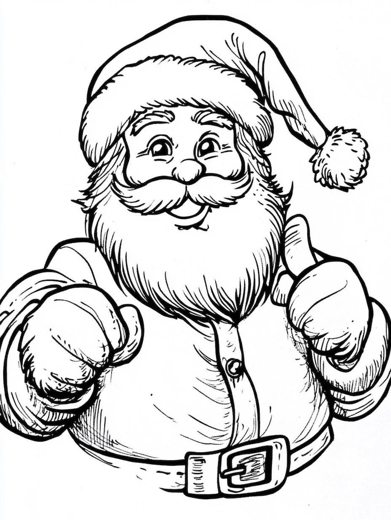 Festive Christmas Coloring Pages for Kids and Adults Printable Holiday ...