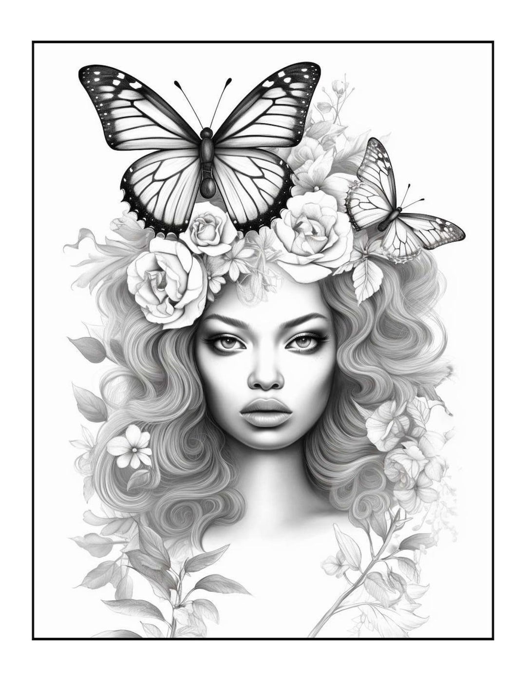 Empower Black Women Coloring Pages for Adults – Inspirational Quotes ...