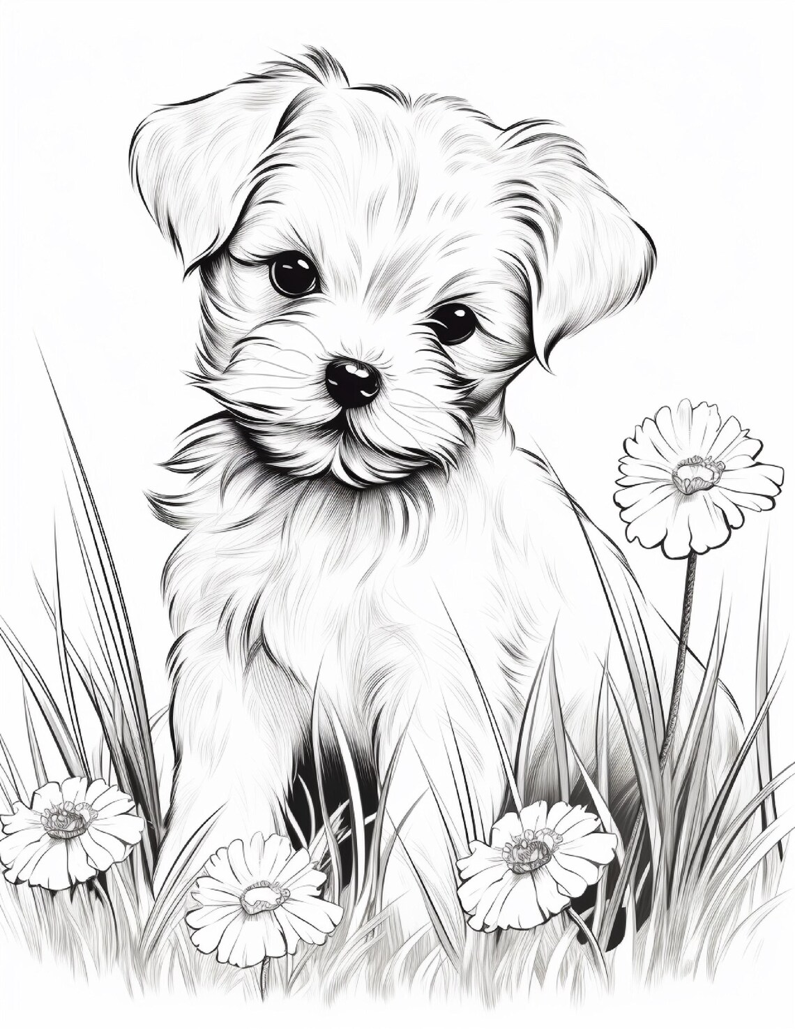 Cute Baby Farm Animal Coloring Pages for Kids – Printable Toddler ...