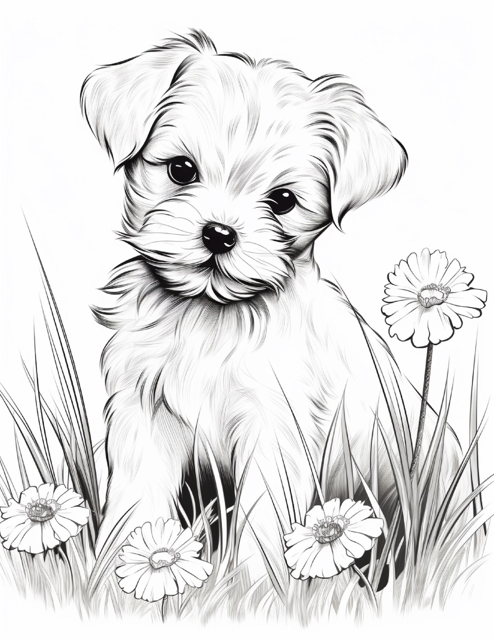 Cute Baby Farm Animal Coloring Pages for Kids – Printable Toddler ...