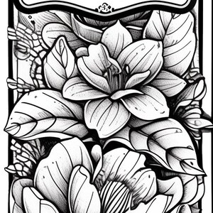 Floral Bookmark Coloring Page – Printable DIY Bookmark for Adults ...