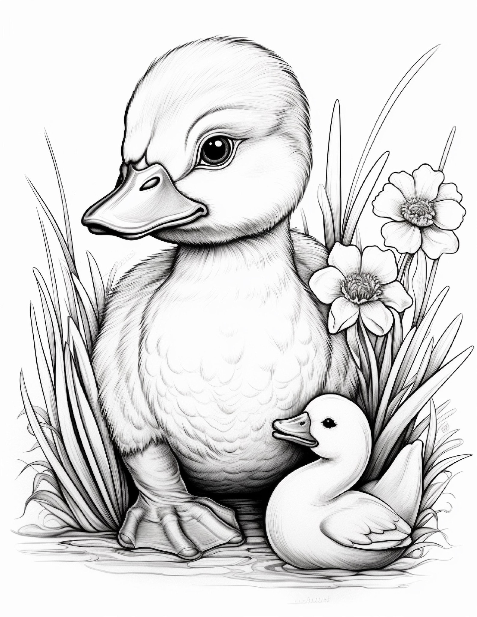Cute Baby Farm Animal Coloring Pages for Kids – Printable Toddler ...
