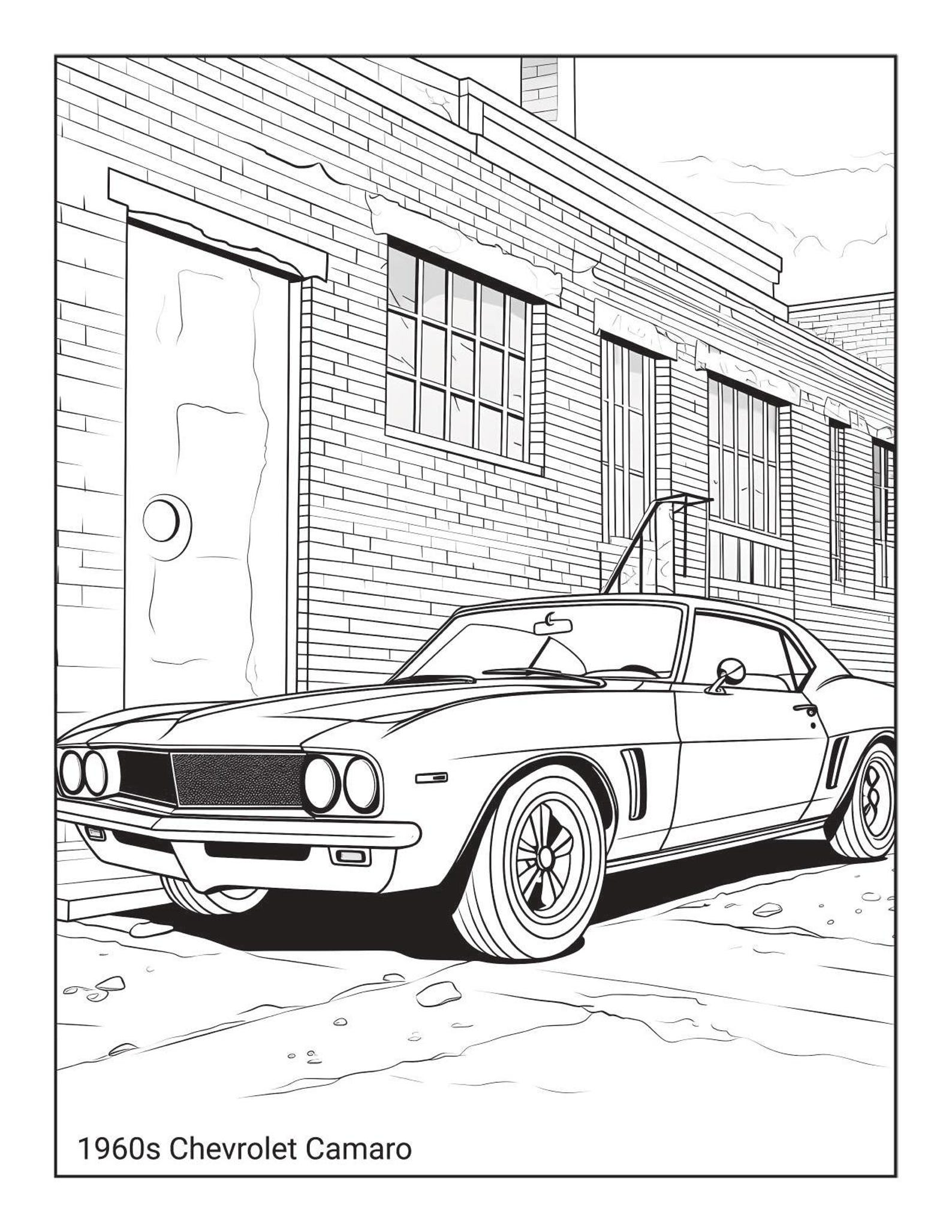 Vintage Car Coloring Pages: Classic Car Illustrations (PDF) - Etsy