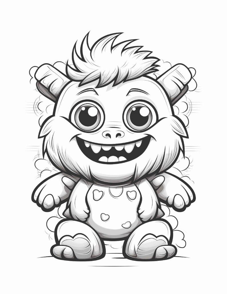 Halloween Coloring Pages | Printable Spooky Monsters for Kids, Teens ...