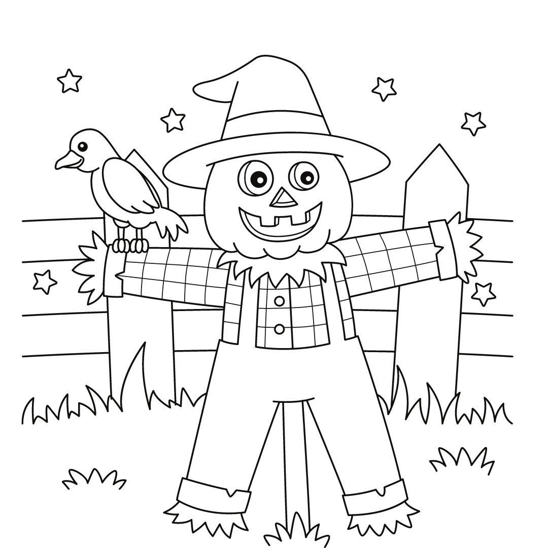 Halloween Coloring Pages | Printable Spooky Monsters for Kids, Teens ...