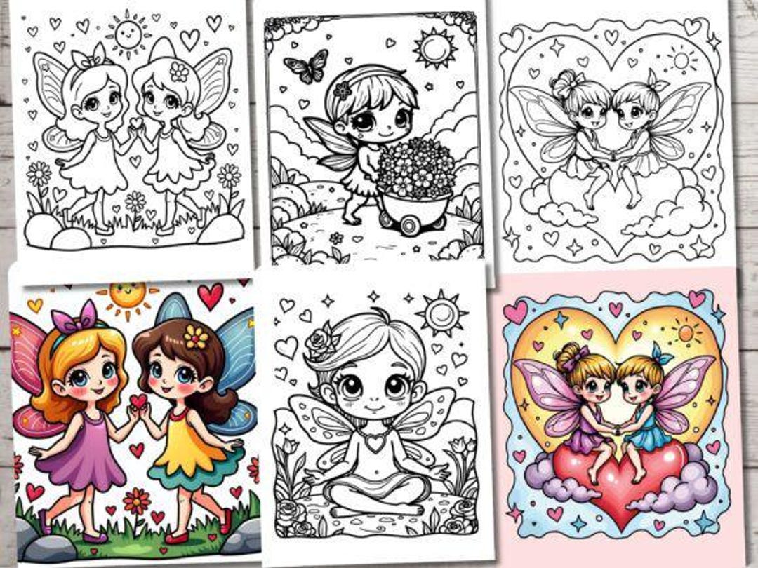 Enchanting Flower Fairy Coloring Page | Printable Fairy Coloring Sheet ...