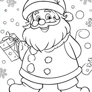 Festive Christmas Coloring Pages for Kids and Adults Printable Holiday ...