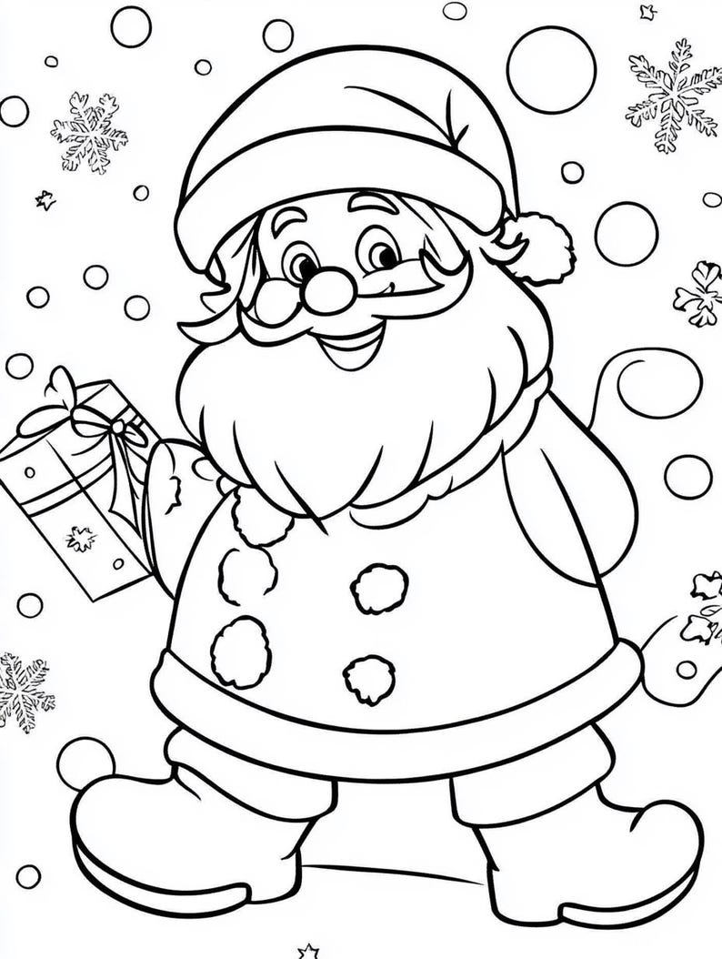 Festive Christmas Coloring Pages for Kids and Adults – Printable ...