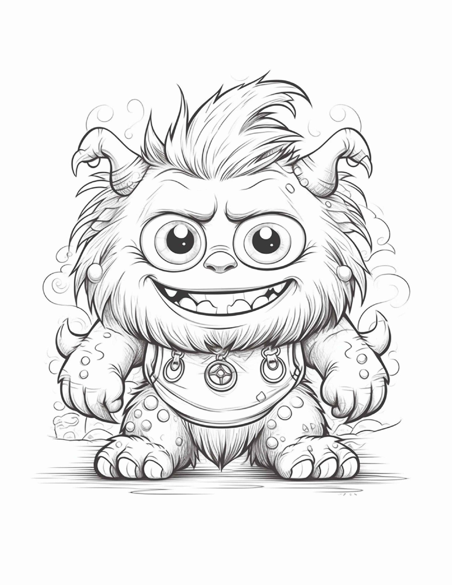 Halloween Coloring Pages | Printable Spooky Monsters for Kids, Teens ...