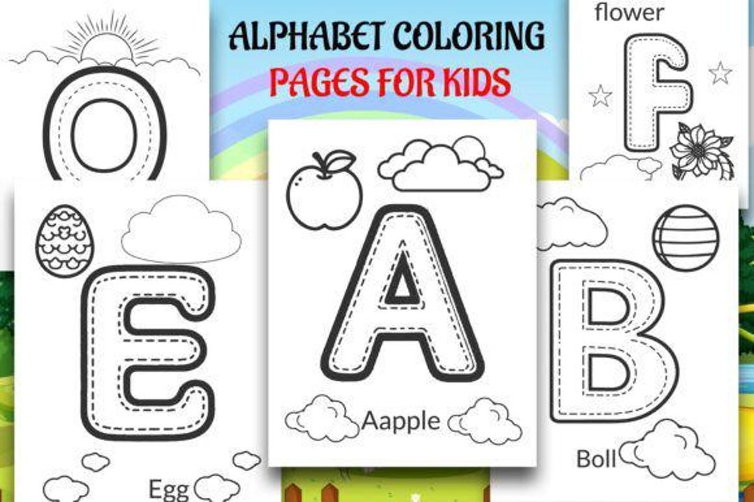 Alphabet Learning Activity: ABC Tracing & Coloring Pages (digital ...