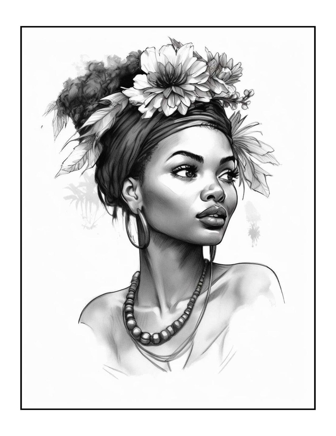Empowering Black Beautiful Women Coloring Pages | Inspirational Designs ...