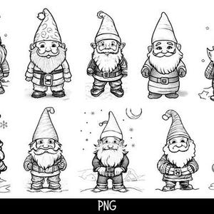 Cozy Gnome Coloring Page – Winter Gnome With Hot Drink - Etsy