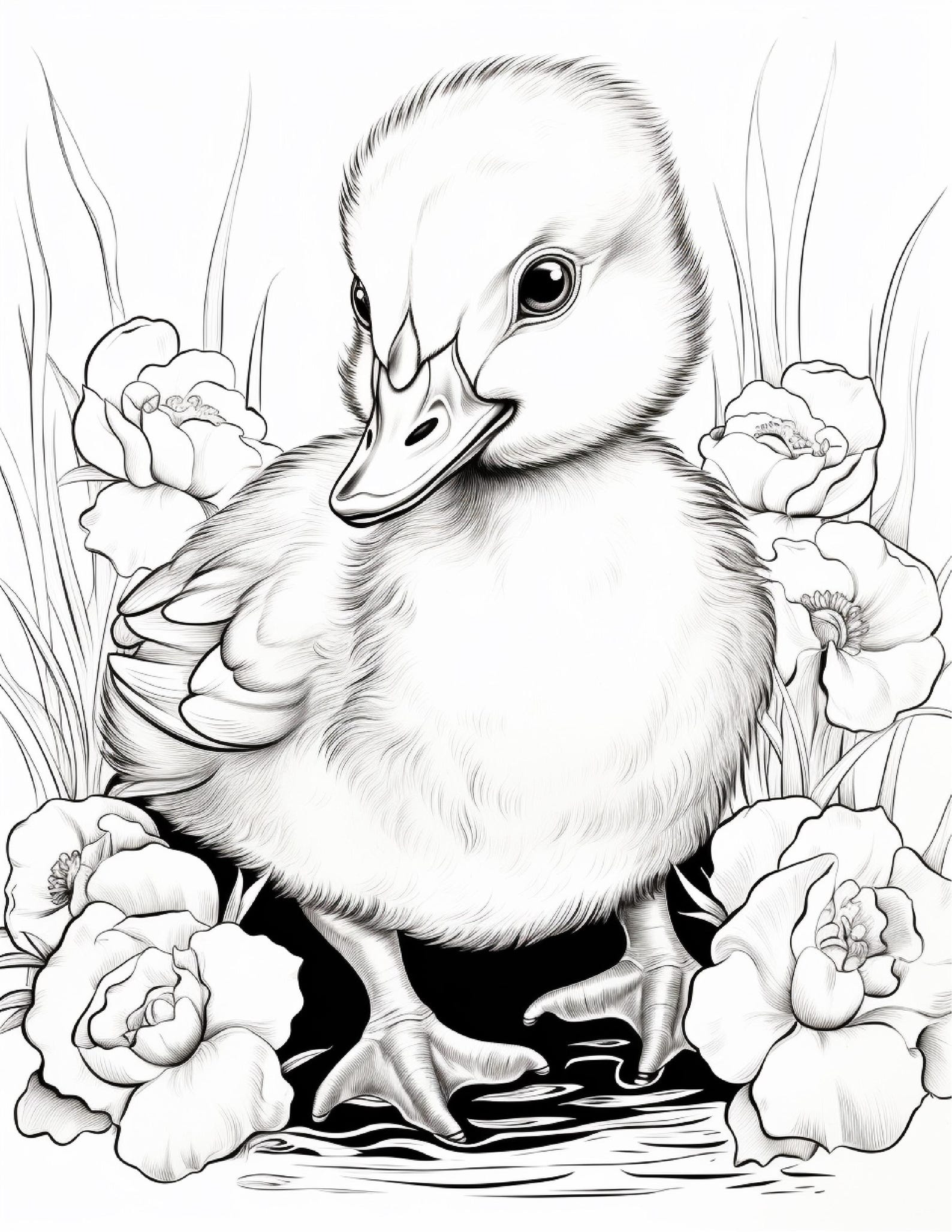 Cute Baby Farm Animal Coloring Pages for Kids – Printable Toddler ...
