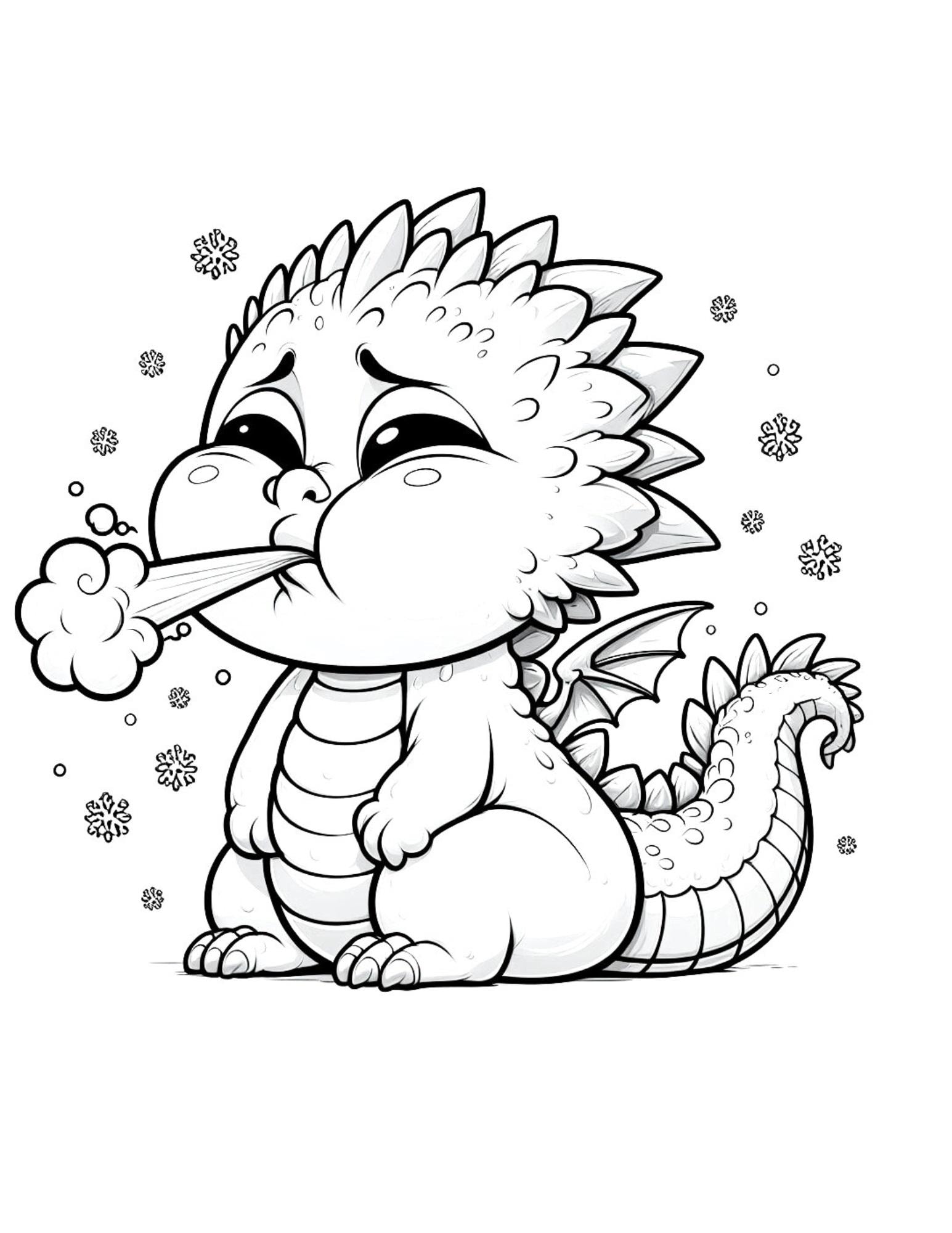 Little Dragons Coloring Pages | 8 Cute Printable Dragon Designs for ...