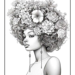 Empower Black Women Coloring Pages for Adults – Inspirational Quotes ...