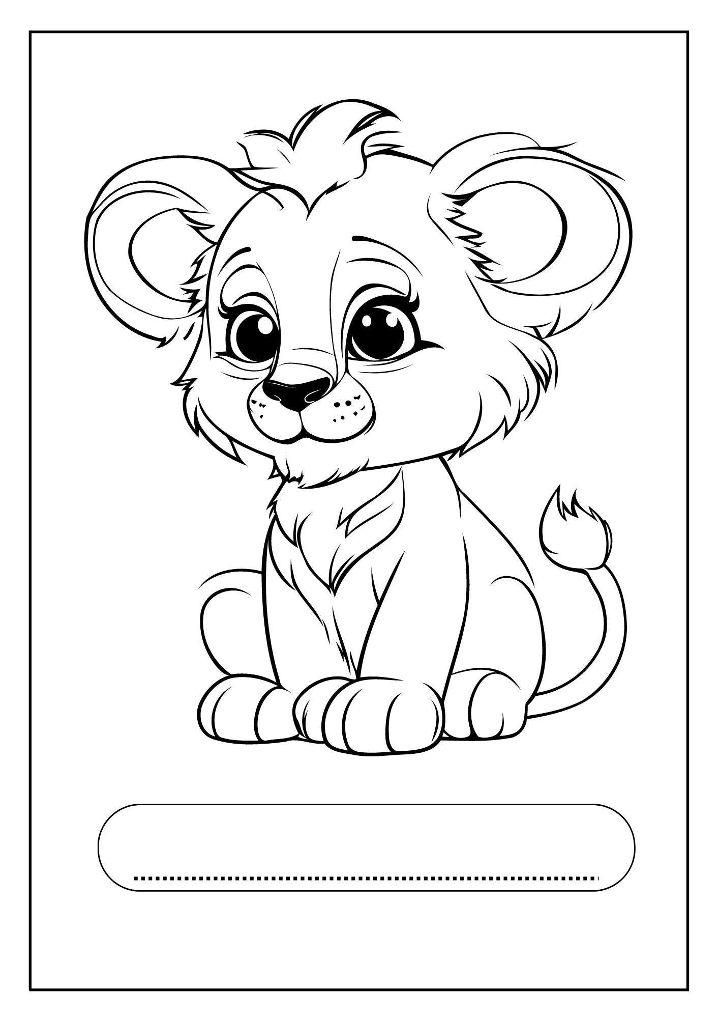 Animal Coloring Pages for Kids: Fun Learning Activity (PDF) - Etsy