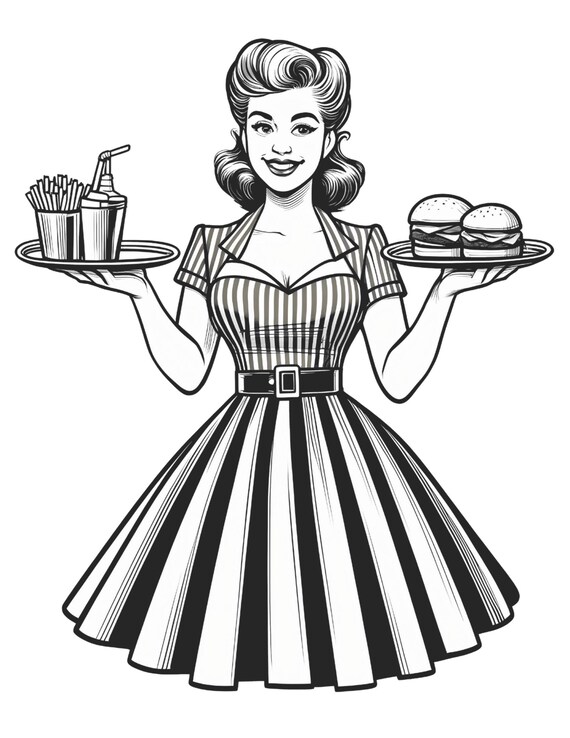 Vintage Style Coloring Pages [2025]