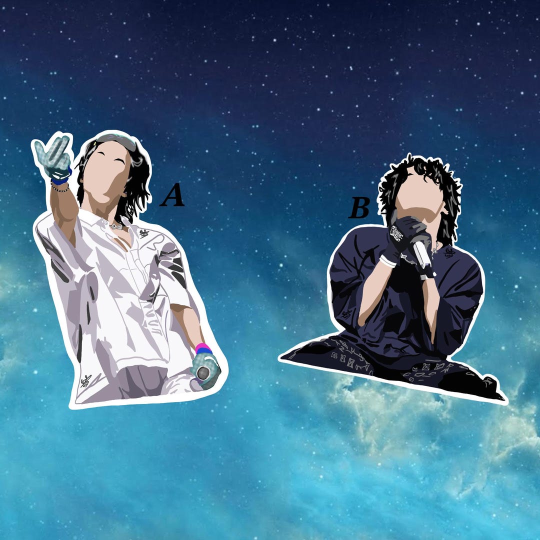 BTS J-hope "lollapalooza" Collection Waterproof Faceless Stickers - Etsy