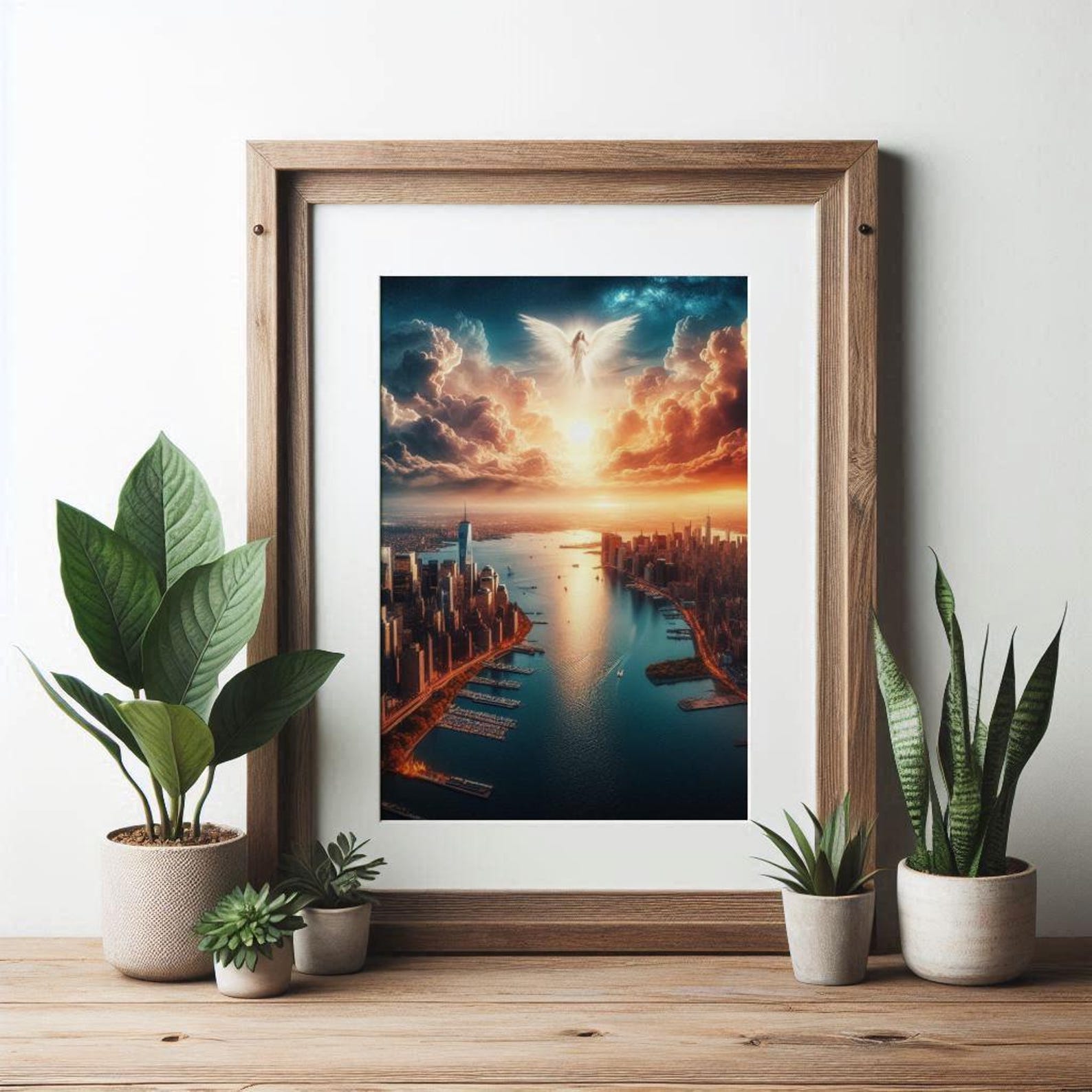 Christian Heaven on Earth Art for Home, Bedroom, Living Room... Digital ...