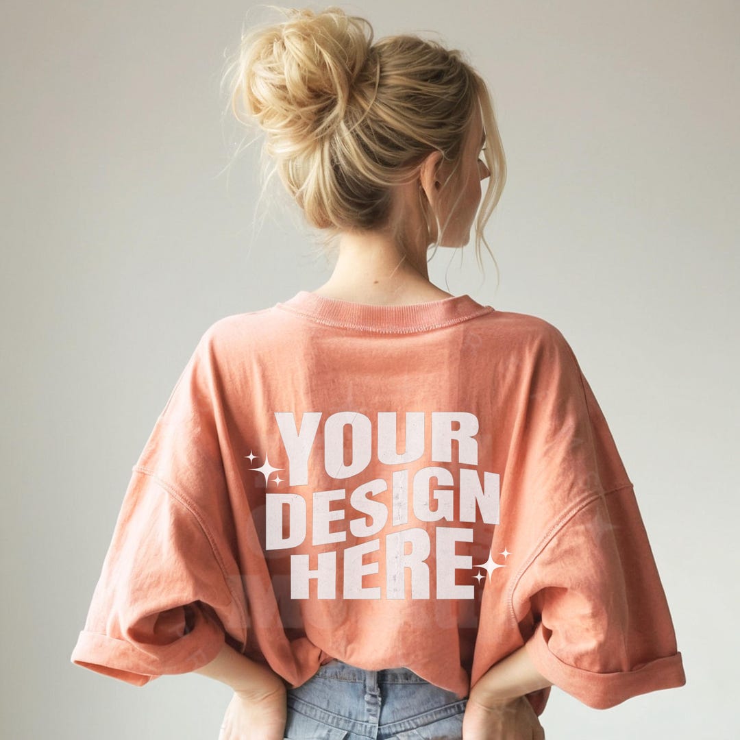 Maqueta De La Parte Posterior Del Modelo Comfort Colors C1717, Color ...