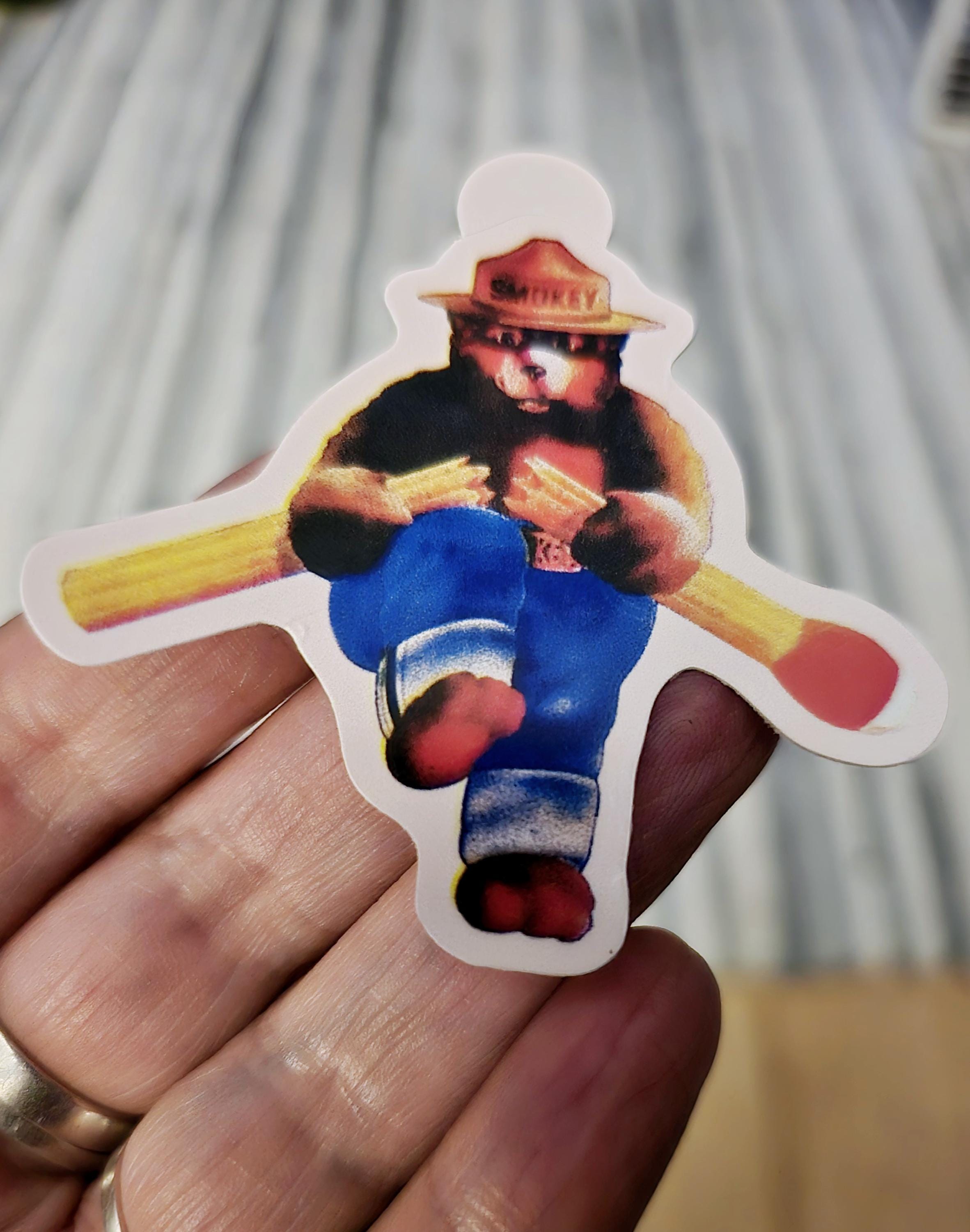 Smokey the Bear - Sticker - Etsy