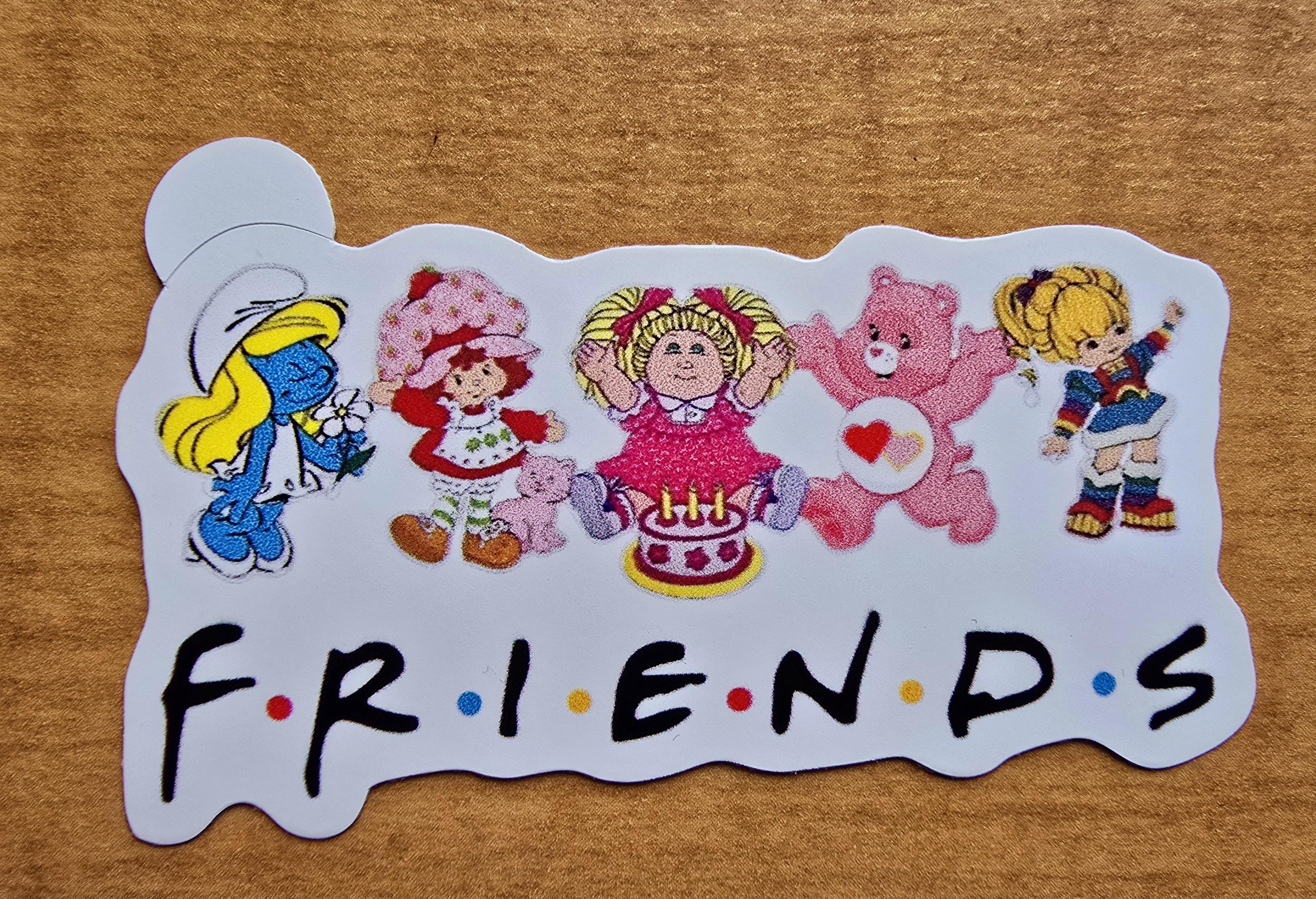 80's Retro Friends - Sticker - Etsy