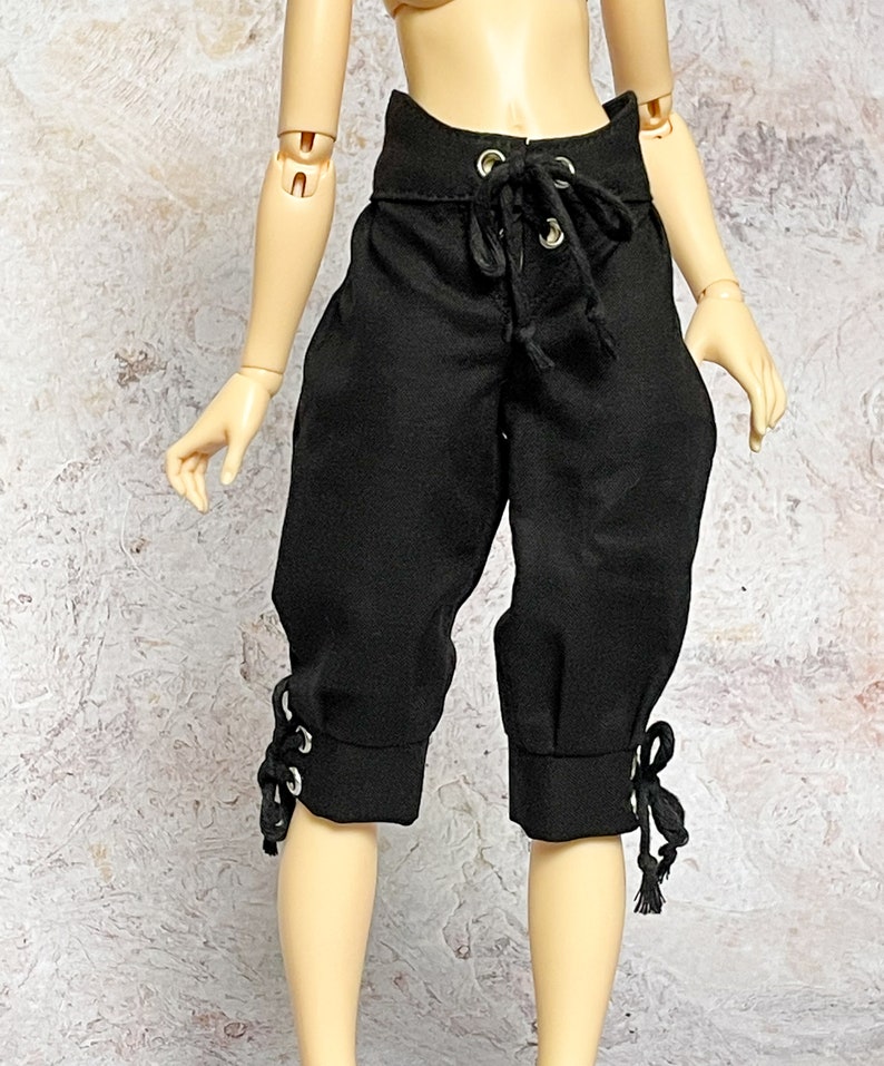 BJD Minifee Girl Pants Breeches Black Slim MSD - Etsy
