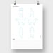 Canine Body Map - Blue Outline | Dog Body Map | Dog Line Art | Dog ...