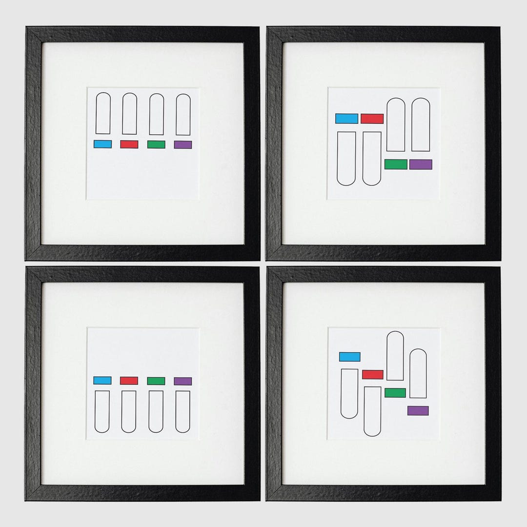 Phlebotomy Order of Draw Art Line Art Test Tubes set of 4 Version 2 ...