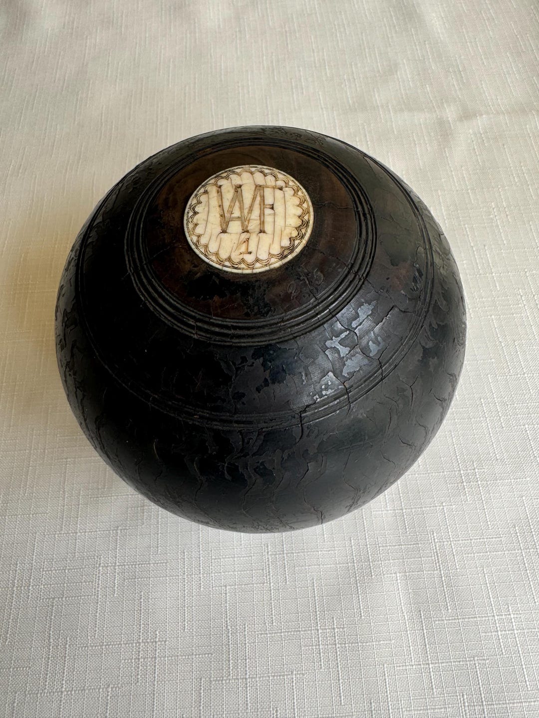 Vintage Scottish Wood Lawn Bowling Ball/bocce Ball, Scottish Bowling ...