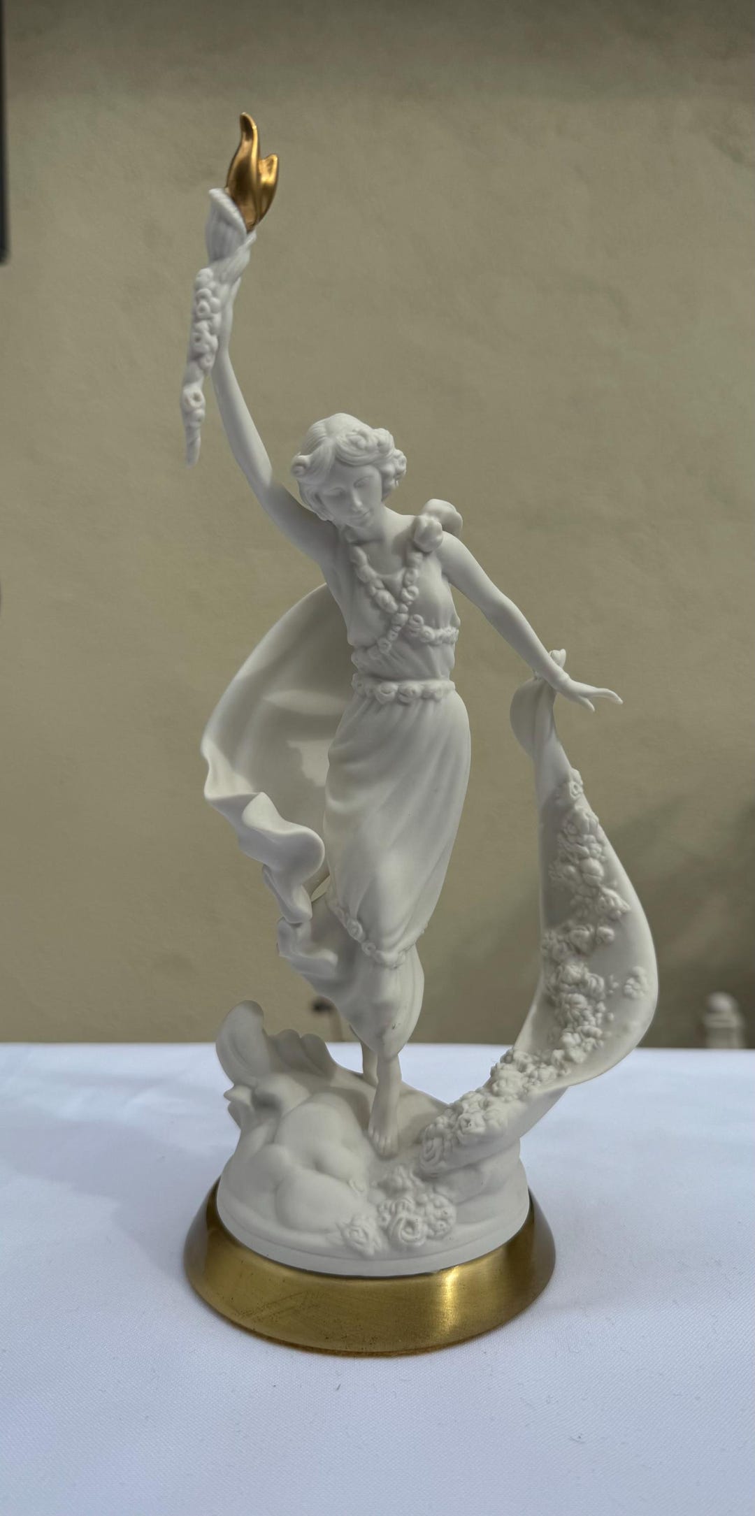 Vintage Franklin Mint Lady Liberty 1986 Statue by Stuart Feldman Gold ...