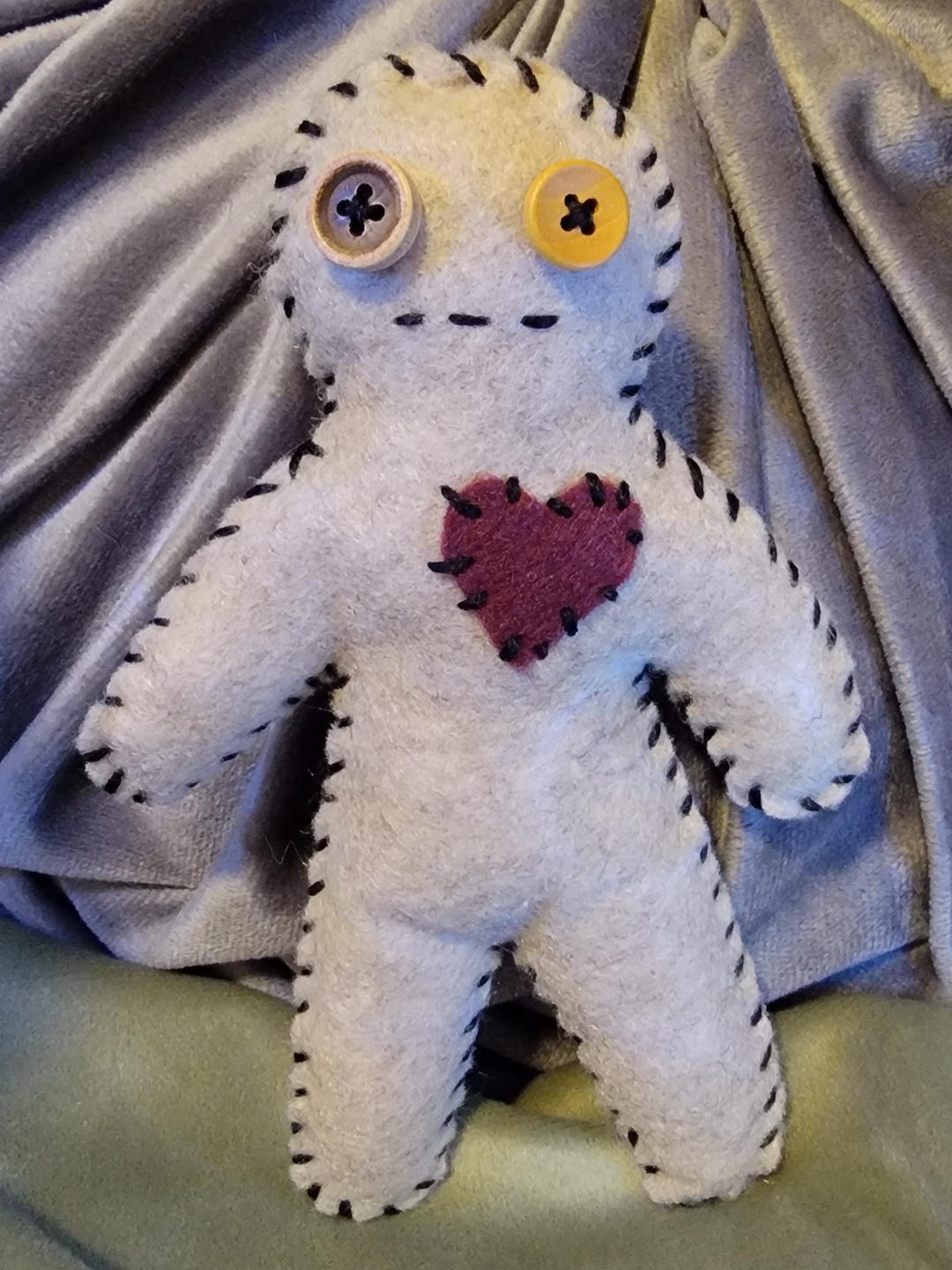 Handmade Stitched Heart Plush Poppet Doll - Etsy
